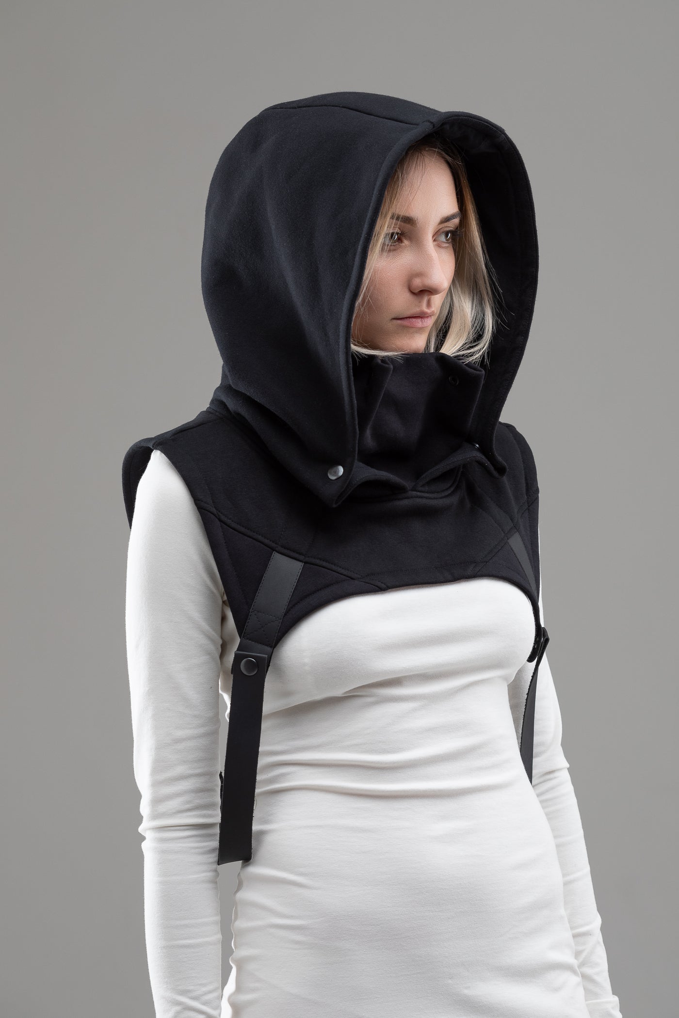 Gothic hooded cowl scarf – MDNT45 | mdnt45.com