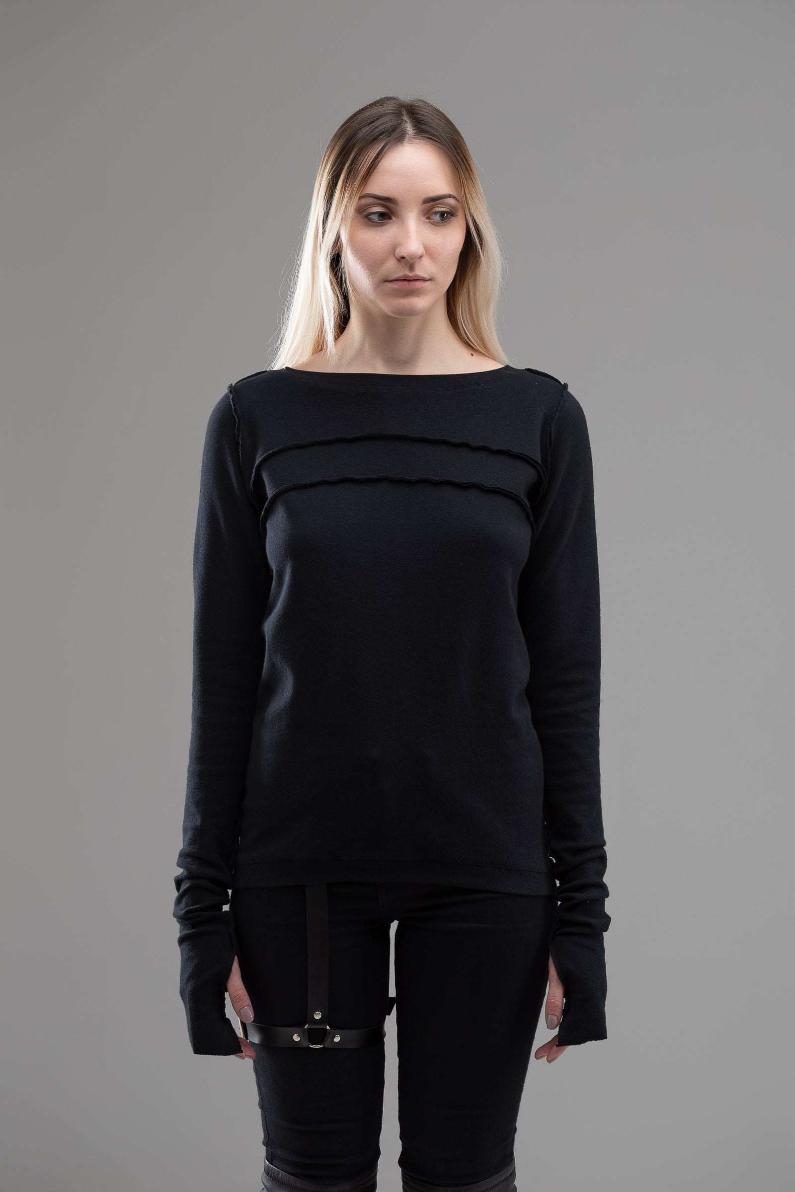 Black gothic jumper – MDNT45 | mdnt45.com