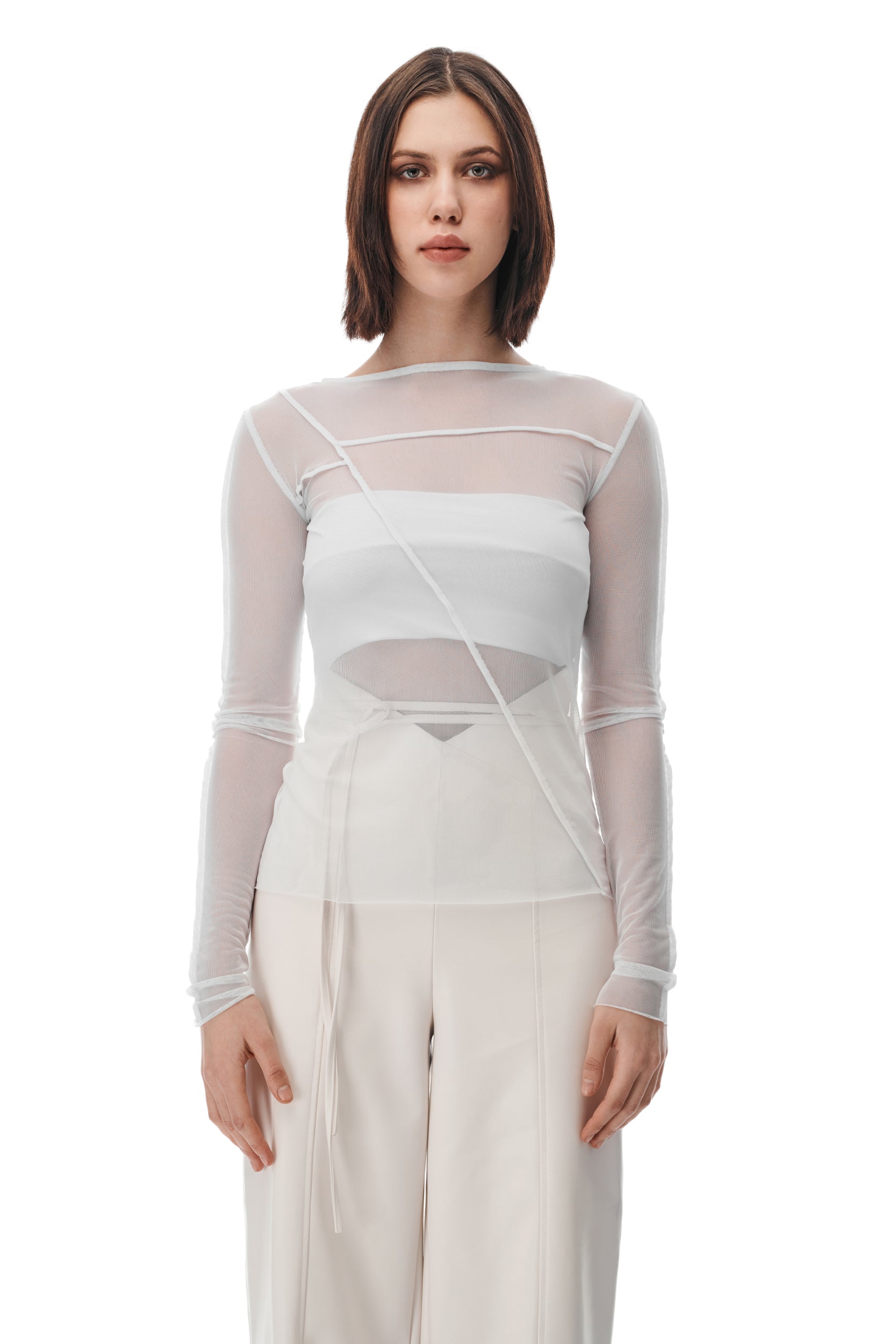 White Mesh Top – MDNT45 | mdnt45.com